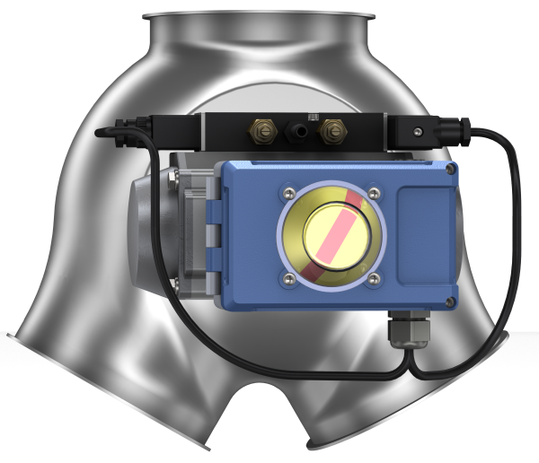 Two-way valves with inner collar, symmetrical, fitted with pneumatic ... Two-way valves with inner collar, symmetrical, fitted with pneumatic ...